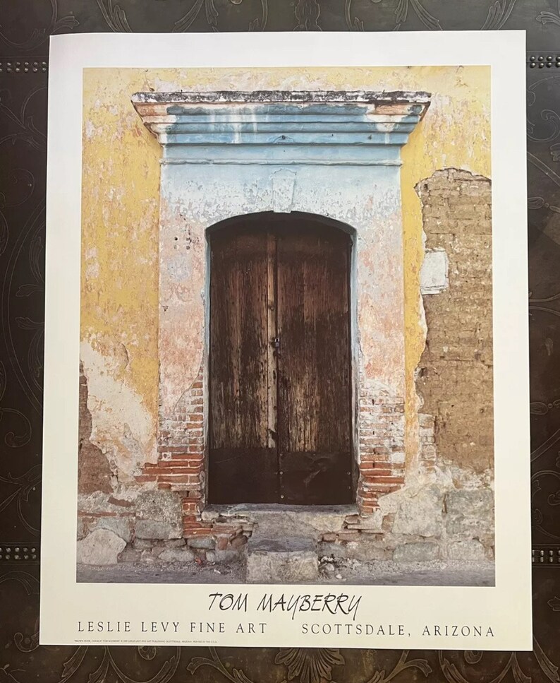 Tom Mayberry "brown Door, Oaxaca" Poster Art Print 1989 Rare Vintage ...