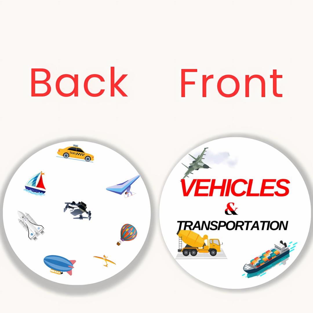 Vehicles & Transportation Dobble / Spot-it Style Game - Etsy