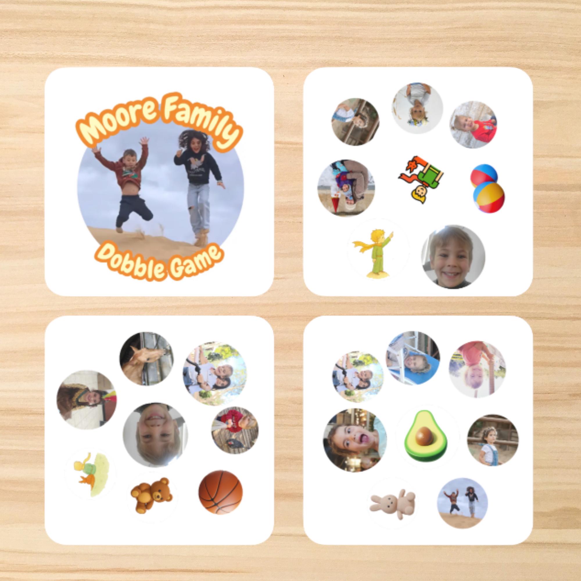 Personalized Photo Dobble Game: Custom Spot-it Cards, Family Fun - Etsy