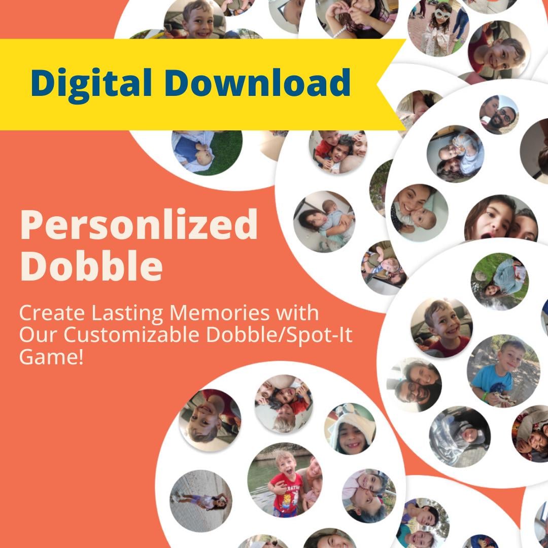 Customizable Dobble/spot It Game - Personalized Family Fun! - Etsy