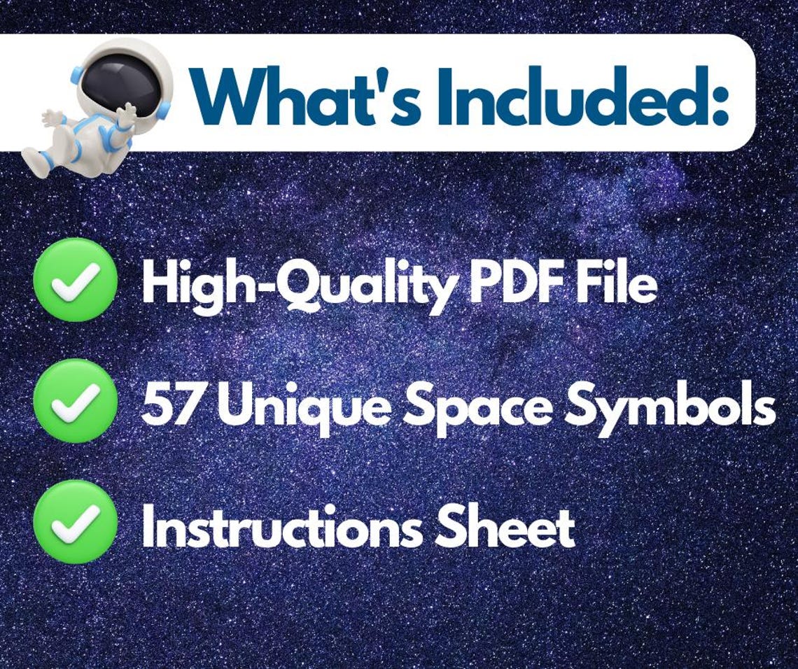 Space Adventure Dobble Game | Fun & Educational Printable Spot It Game ...