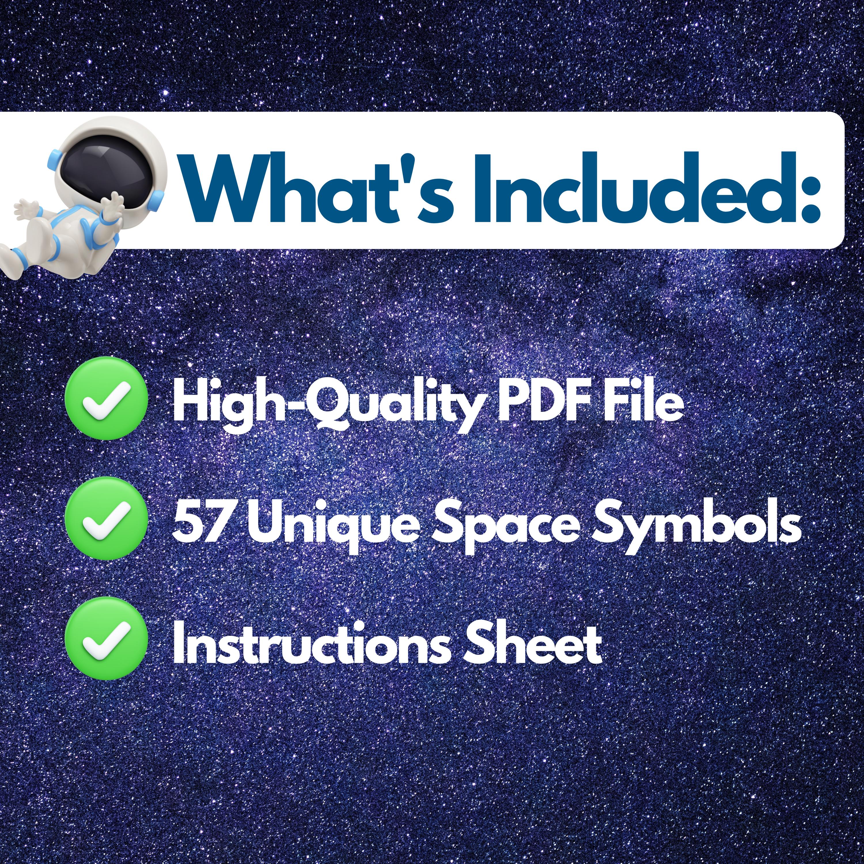 Space Adventure Dobble Game | Fun & Educational Printable Spot It Game ...