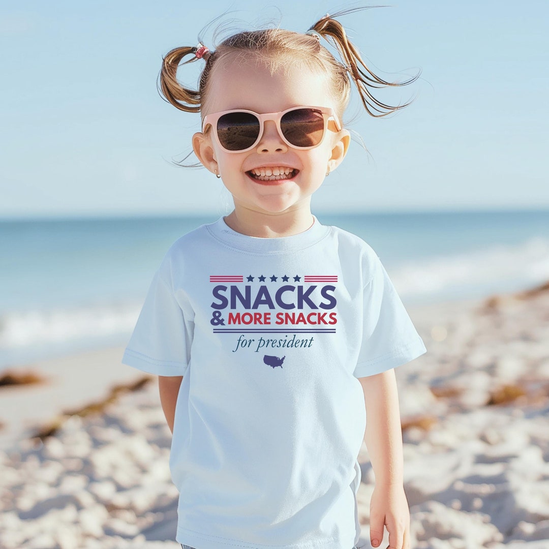 Presidential Election Shirt 2024: Toddler Snacks Tee, Funny Presidency ...