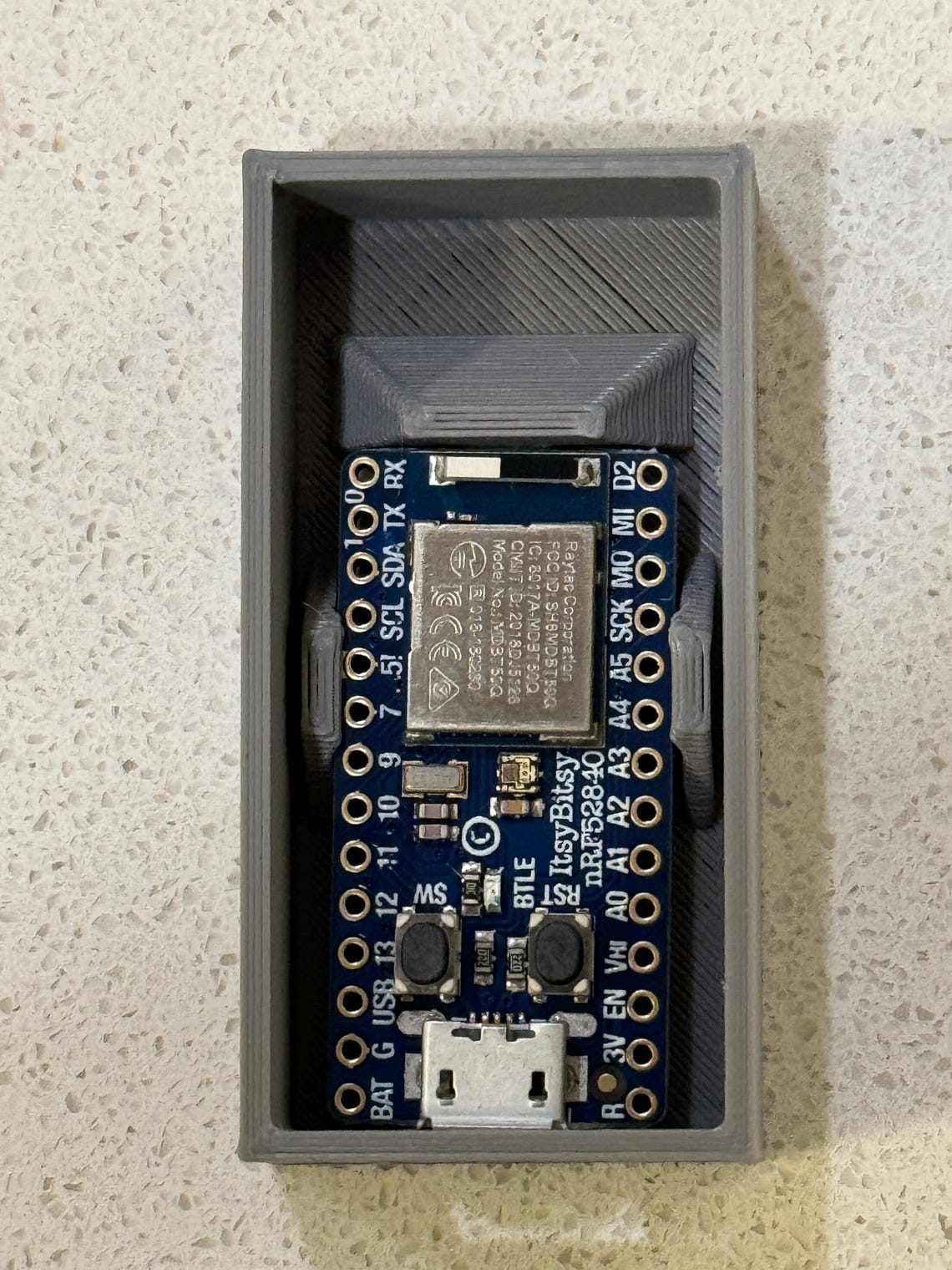 3D Print STL File STL ASCII Format, Enclosure Case for Itsybitsy ...