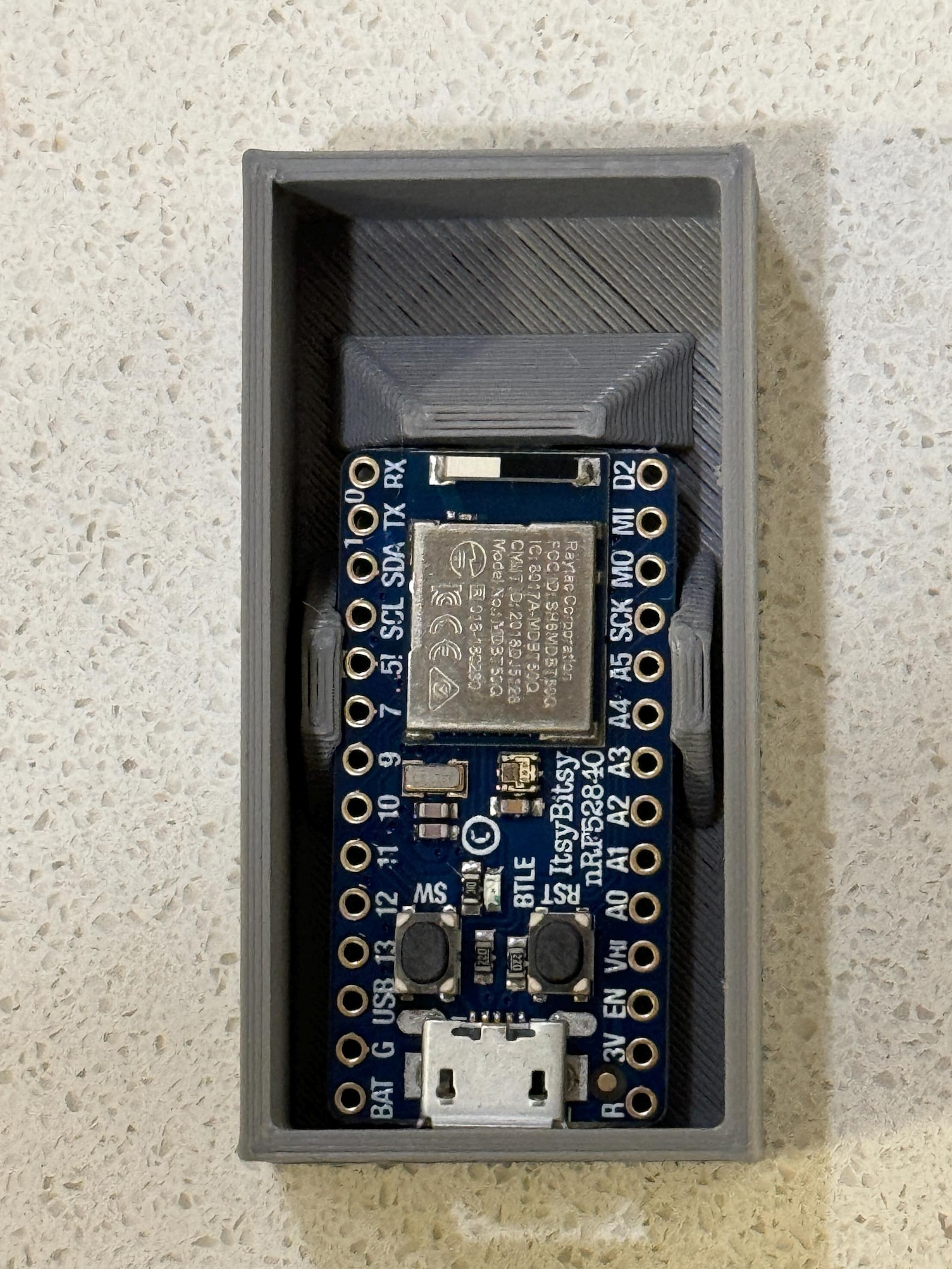 3D Print STL File STL ASCII Format, Enclosure Case for Itsybitsy ...