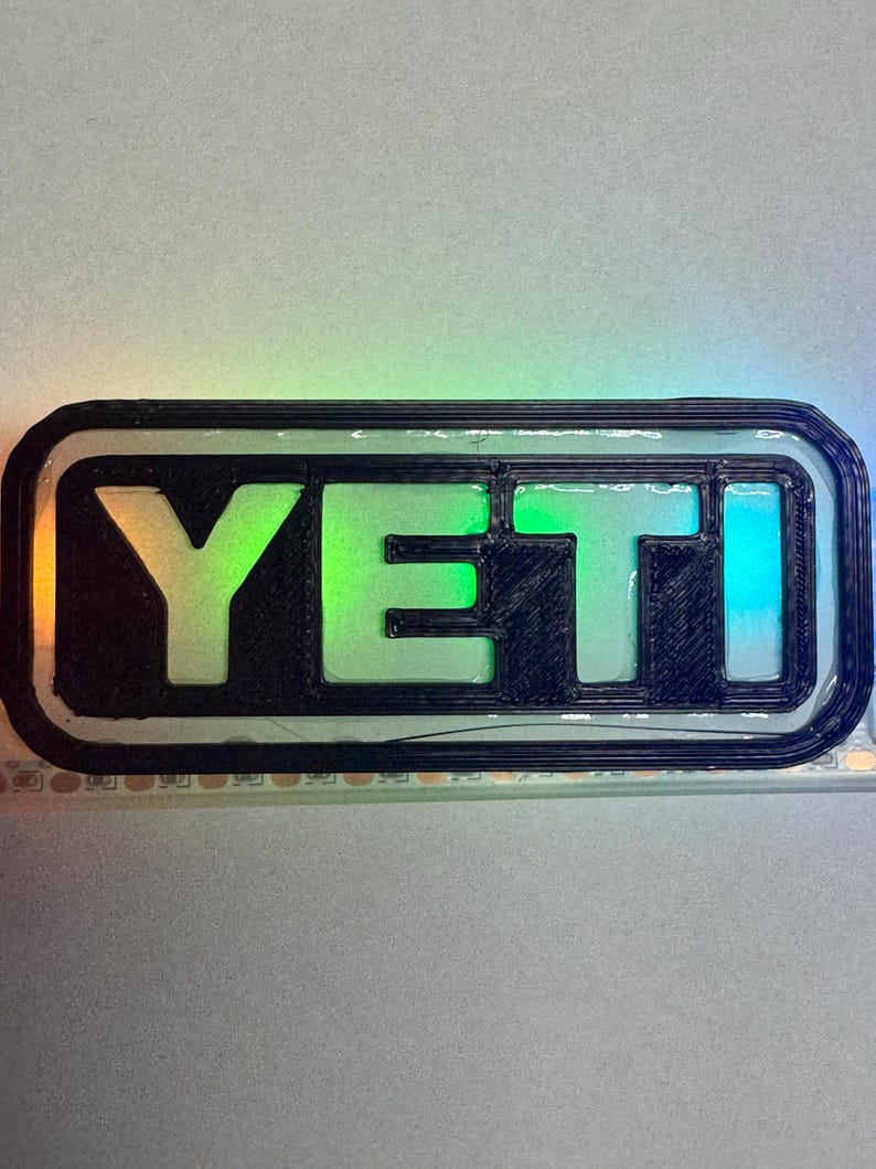 Yeti Cut Out Letter 3D Print STL File ASCII Format - Etsy