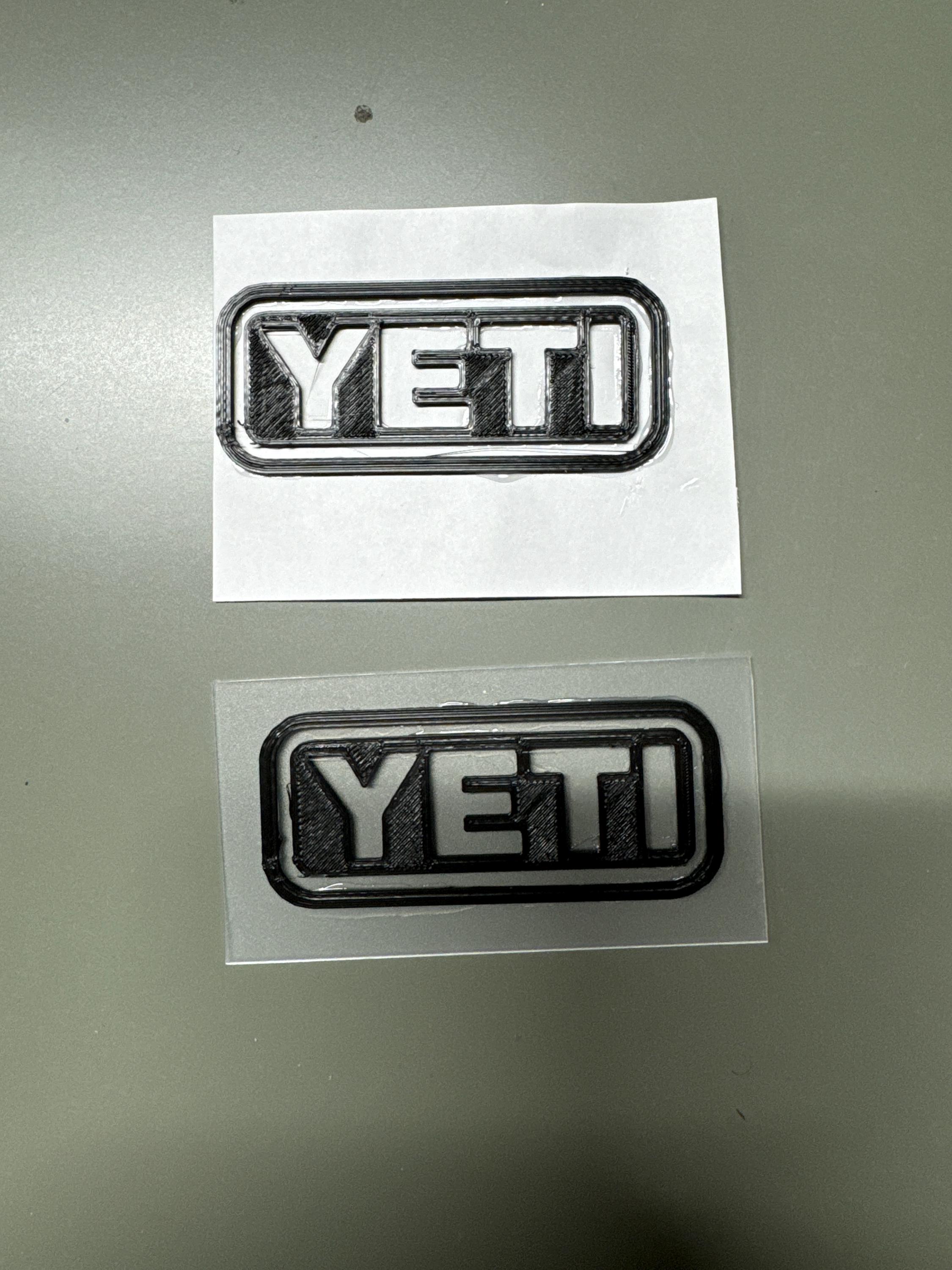 Yeti Cut Out Letter 3D Print STL File ASCII Format - Etsy