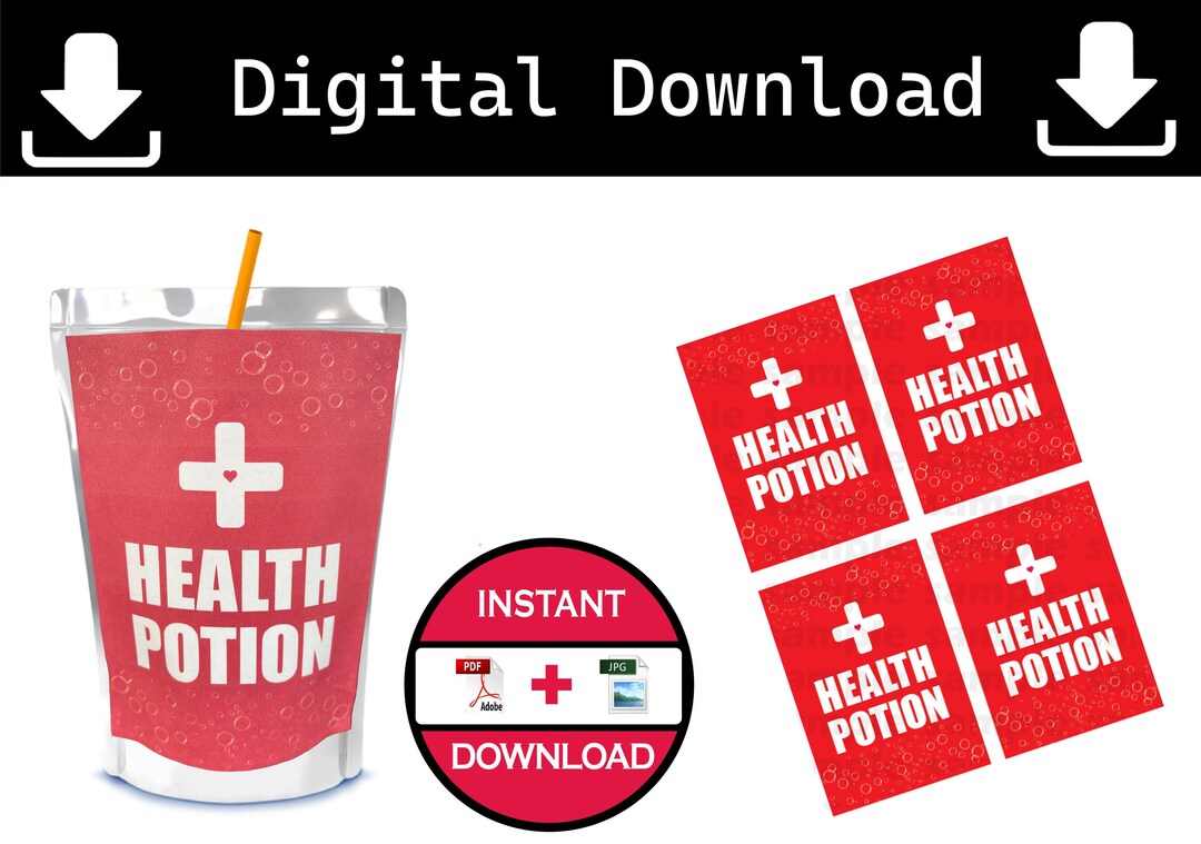 Health Potion, Potion of Healing, Minecraft Health Potion, DND HP ...