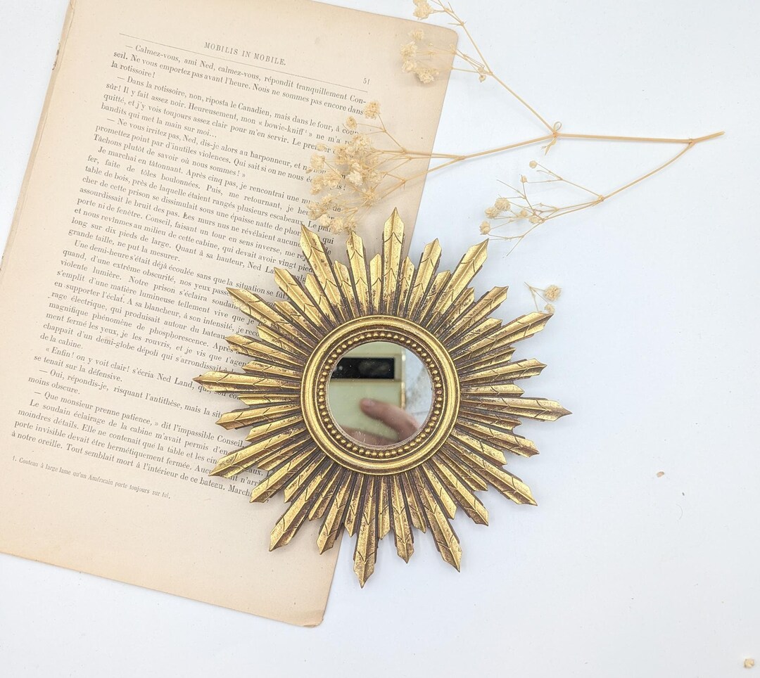 Small Round Sunburst Mirror Ex Voto Oddities and Curiosities Design ...