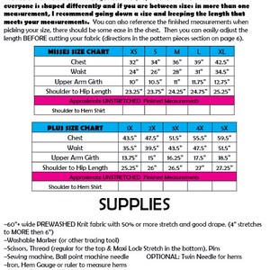 Womens Piko Top Printable .PDF Sewing PATTERN XS-5X - Etsy