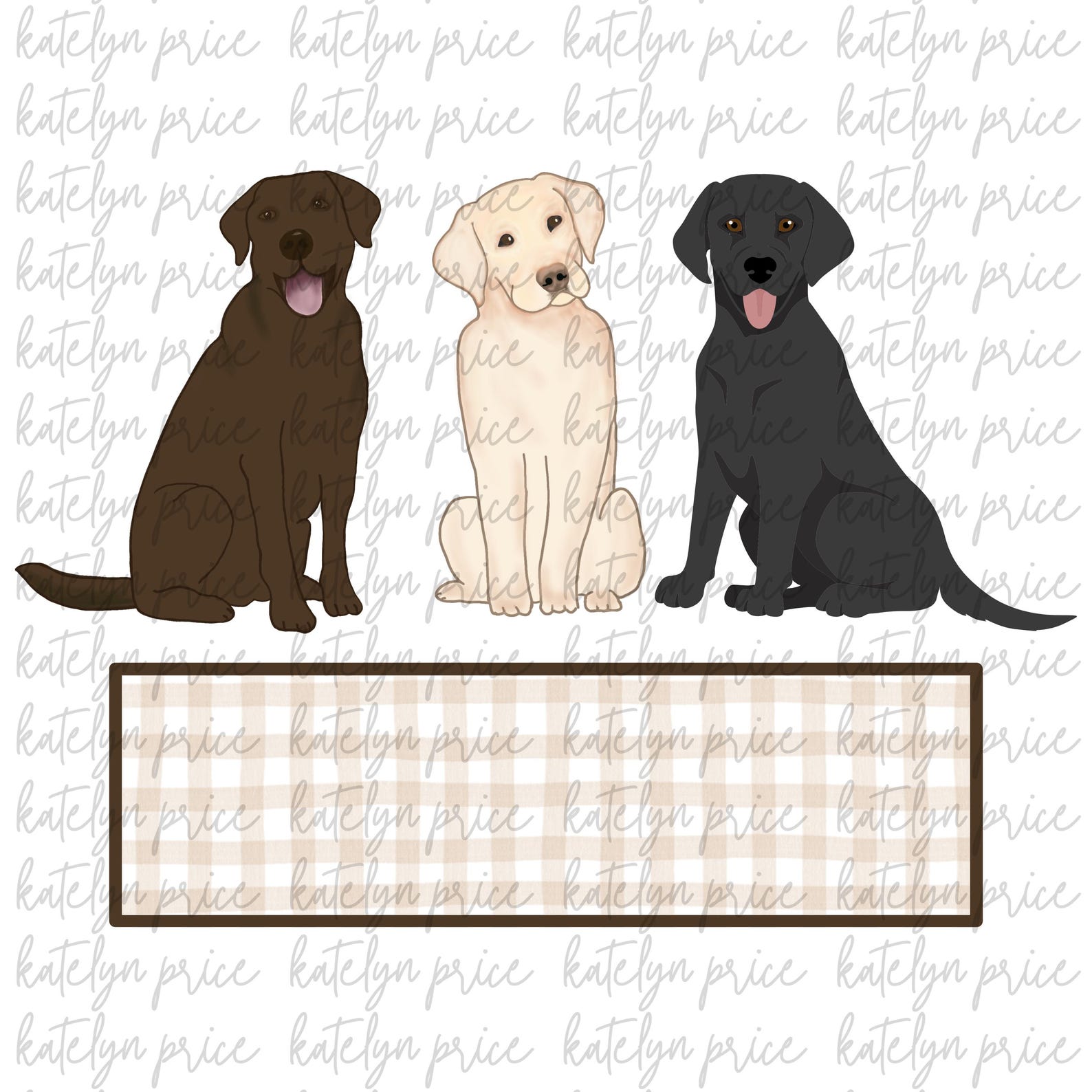 Lab Trio, Dog Trio, Labrador Retriever, Gingham, Boys Best Friend ...