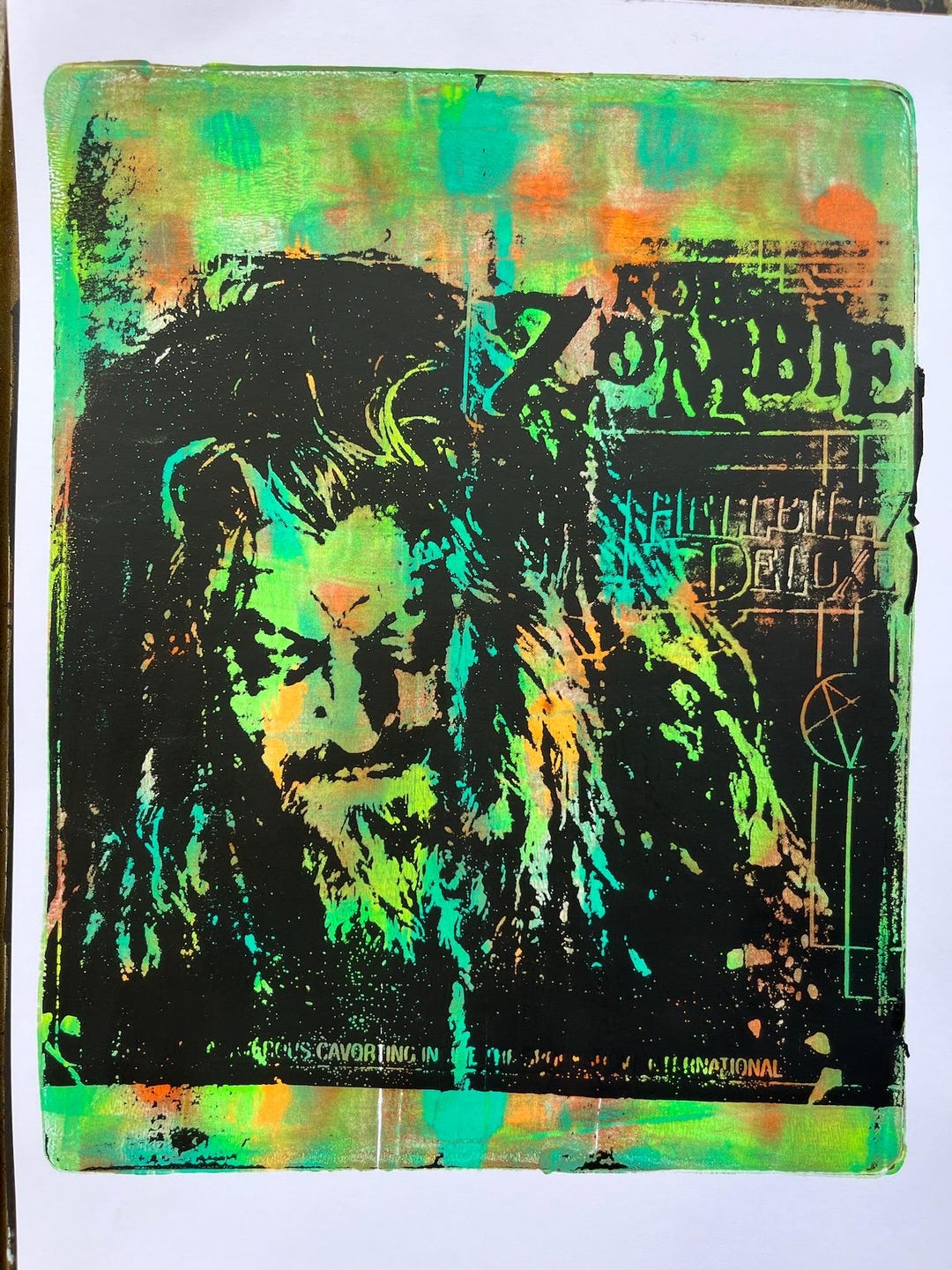 Rob Zombie Gel Print - Etsy