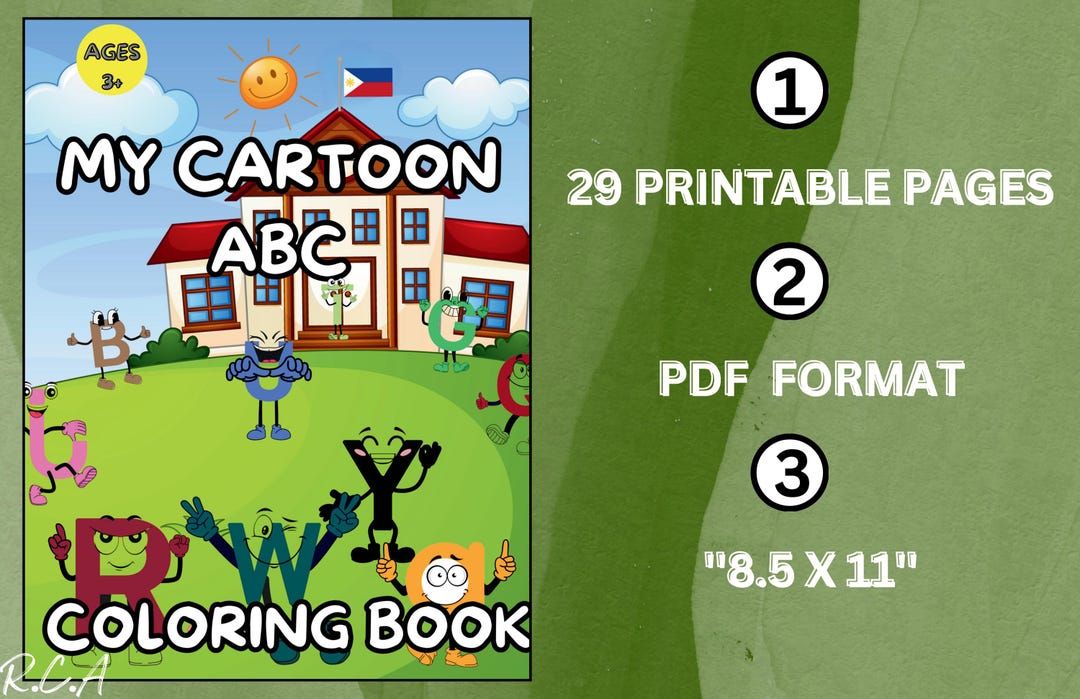 Coloring Book,abc Cartoons Coloring Book, Abc Coloring Book, Coloring ...