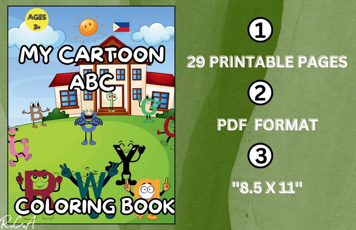 Coloring Book,abc Cartoons Coloring Book, Abc Coloring Book, Coloring ...