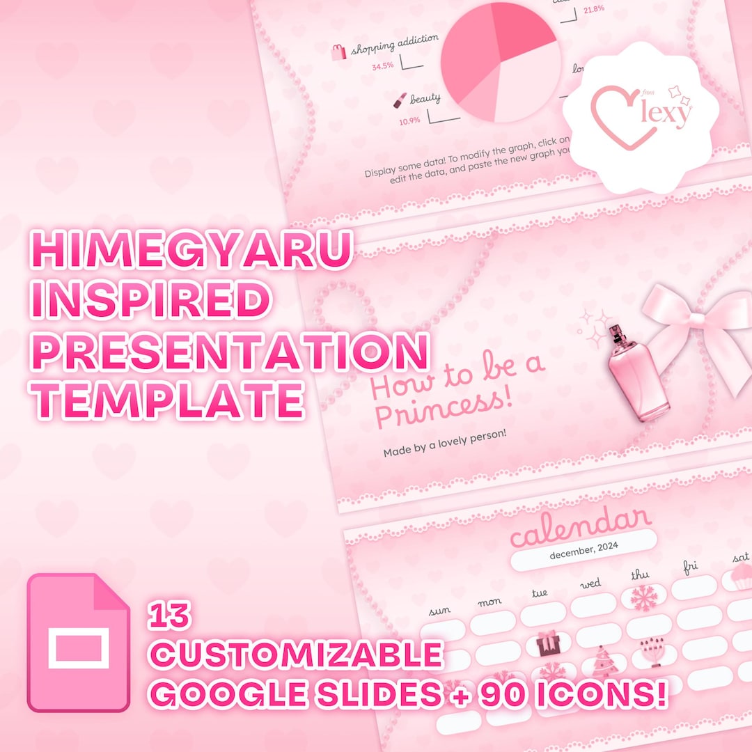 Gyaru Dolly Girly Princess Himegyaru Coquette Presentation Template ...