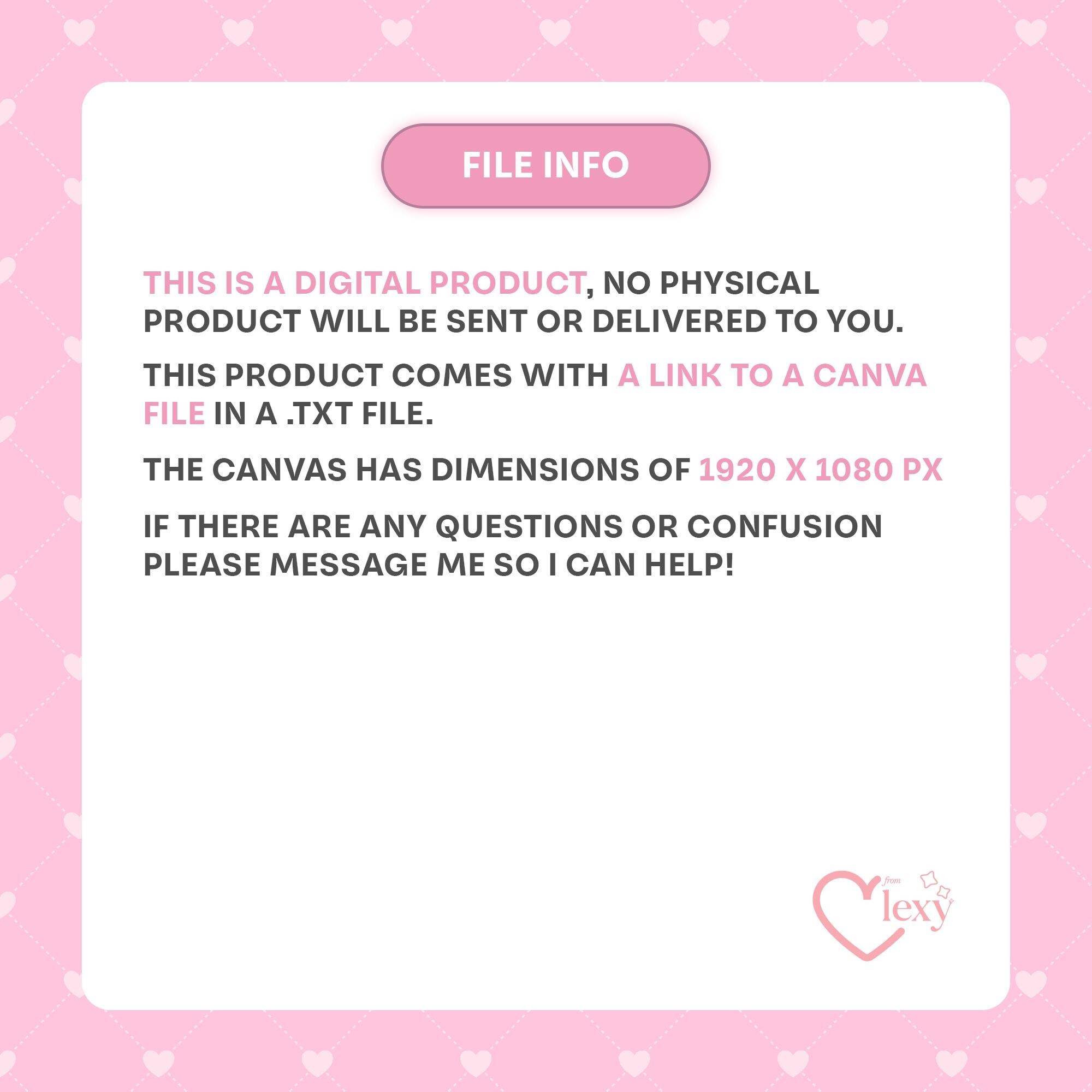 Streaming Schedule Himegyaru Pink Canva Template Kawaii Vtubers and ...