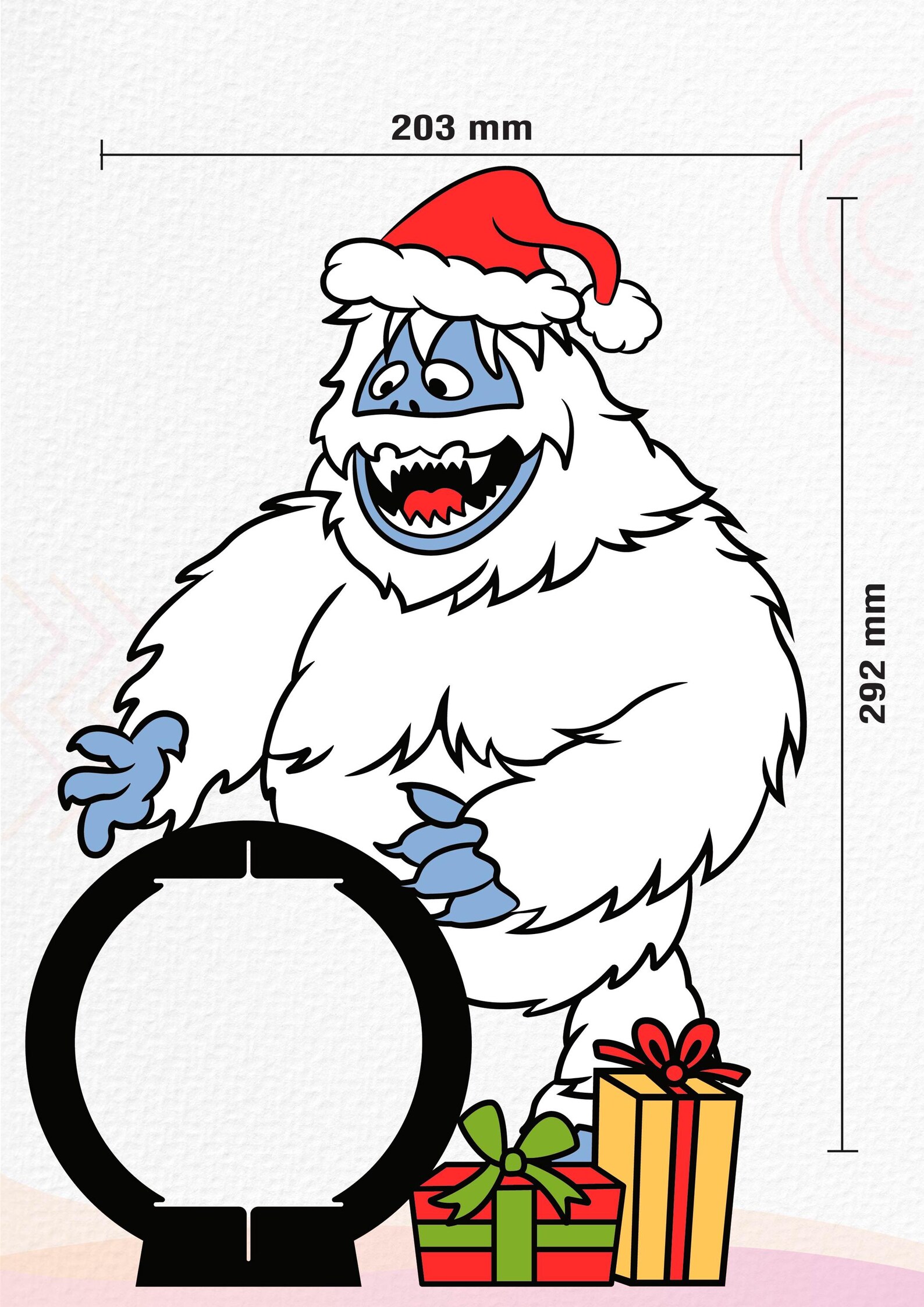 Christmas Character Lantern Paper Cut File, Merry Christmas Lantern ...
