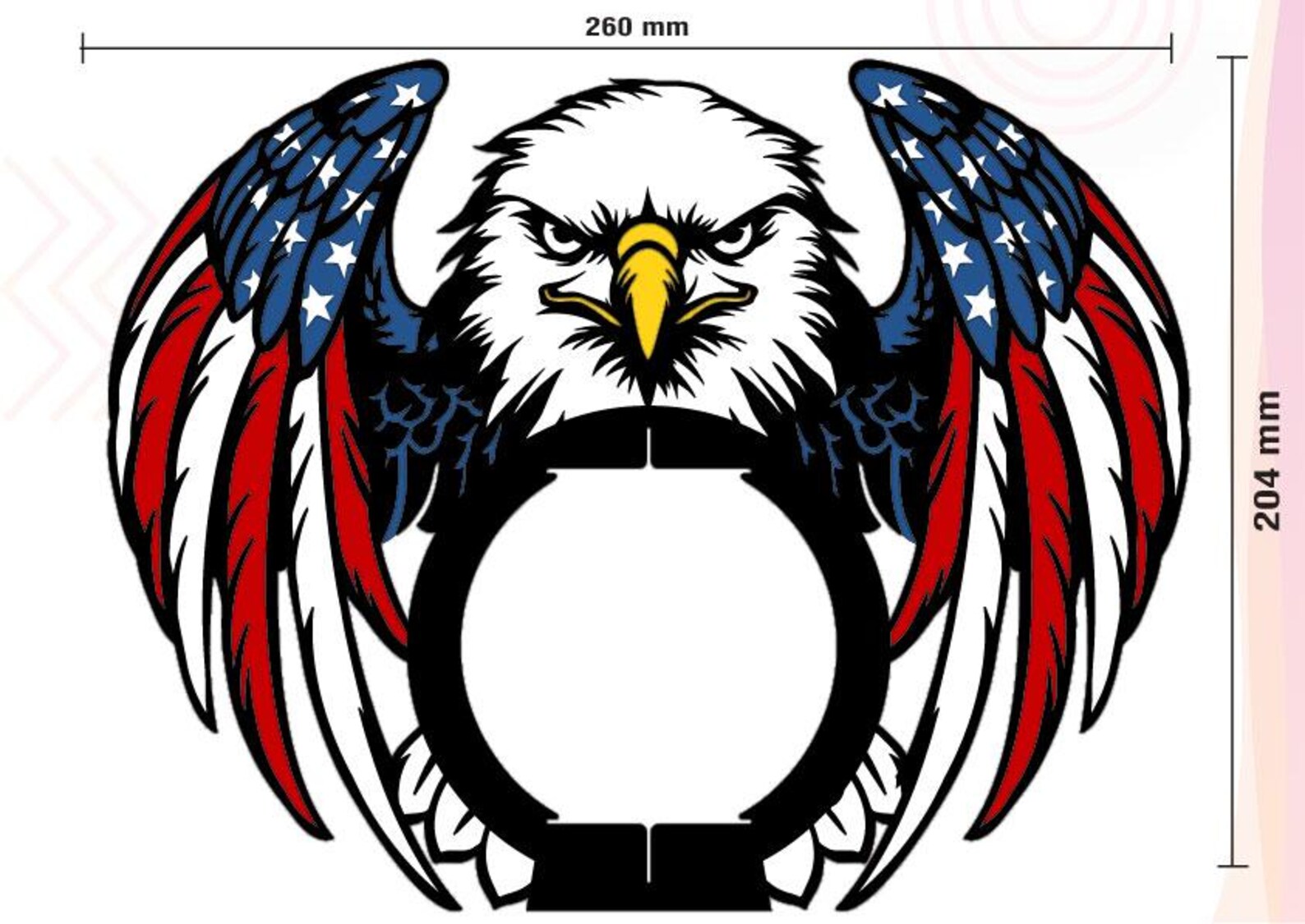 Bald Eagle Memorial Lantern SVG, Patriotic 3D Paper Cut Light Box ...