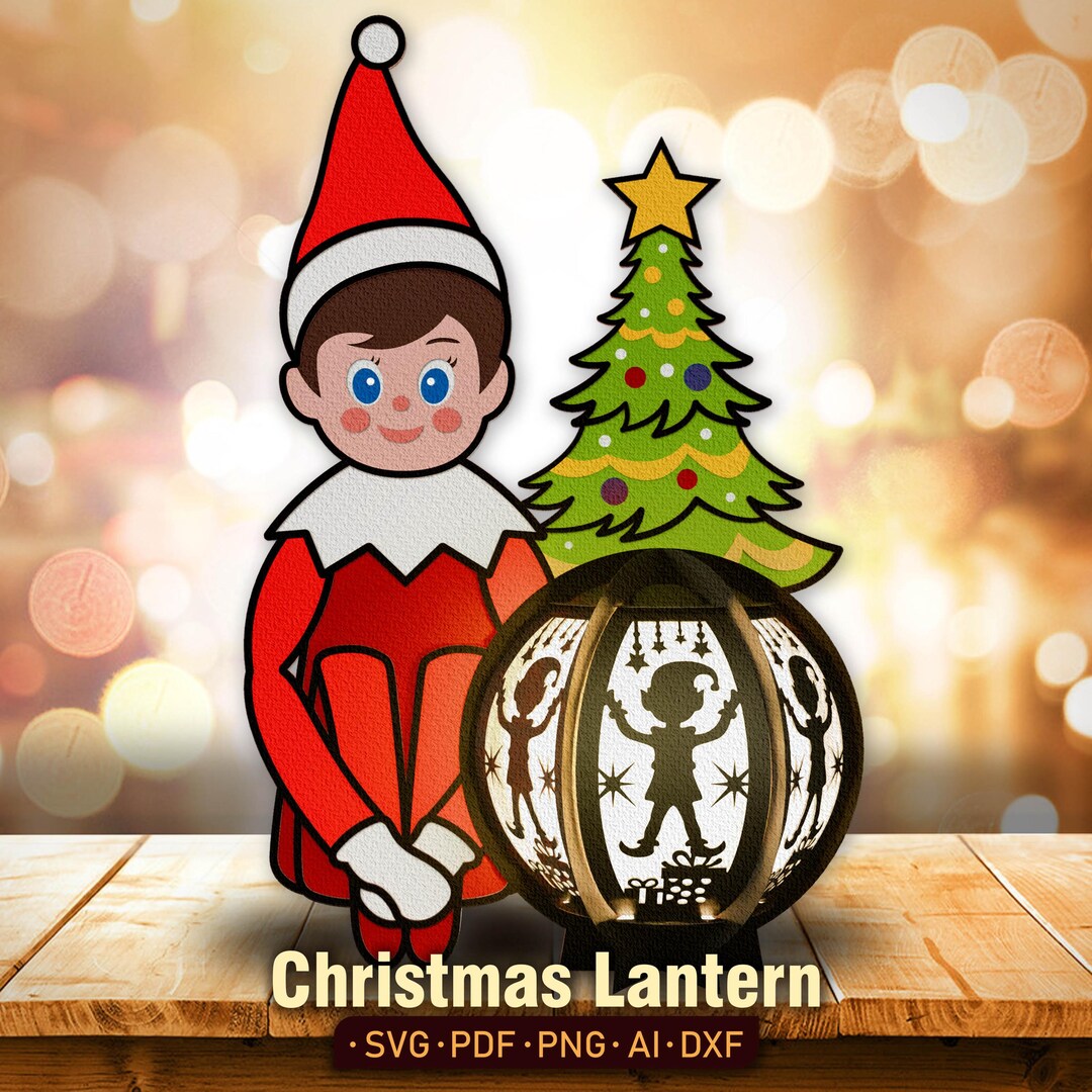 Elf Lantern Svg, Christmas Elf Lantern Svg, Christmas Lantern, Elf ...