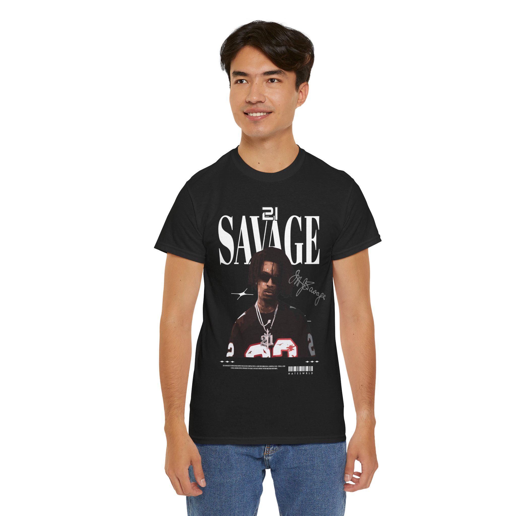21 Savage Rapper Graphic T-shirt, 21 Savage Shirt, Music Tee, Hip Hop ...