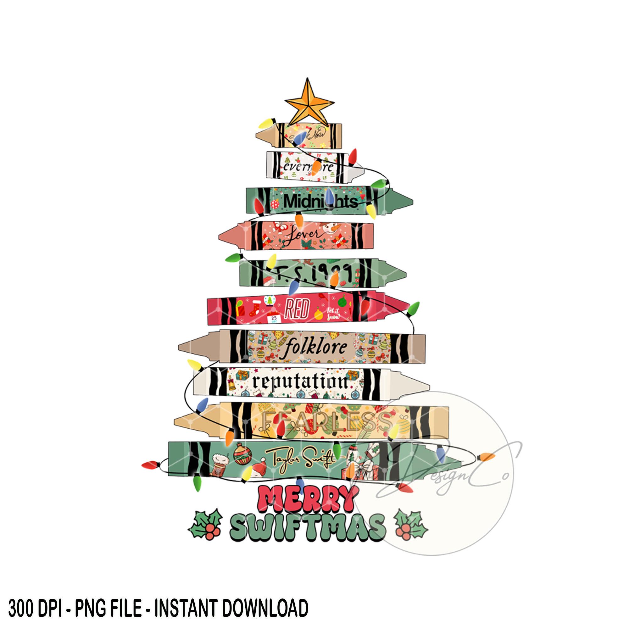 Merry Swiftmas Crayon Christmas Tree Png, Merry Christmas Music Png ...