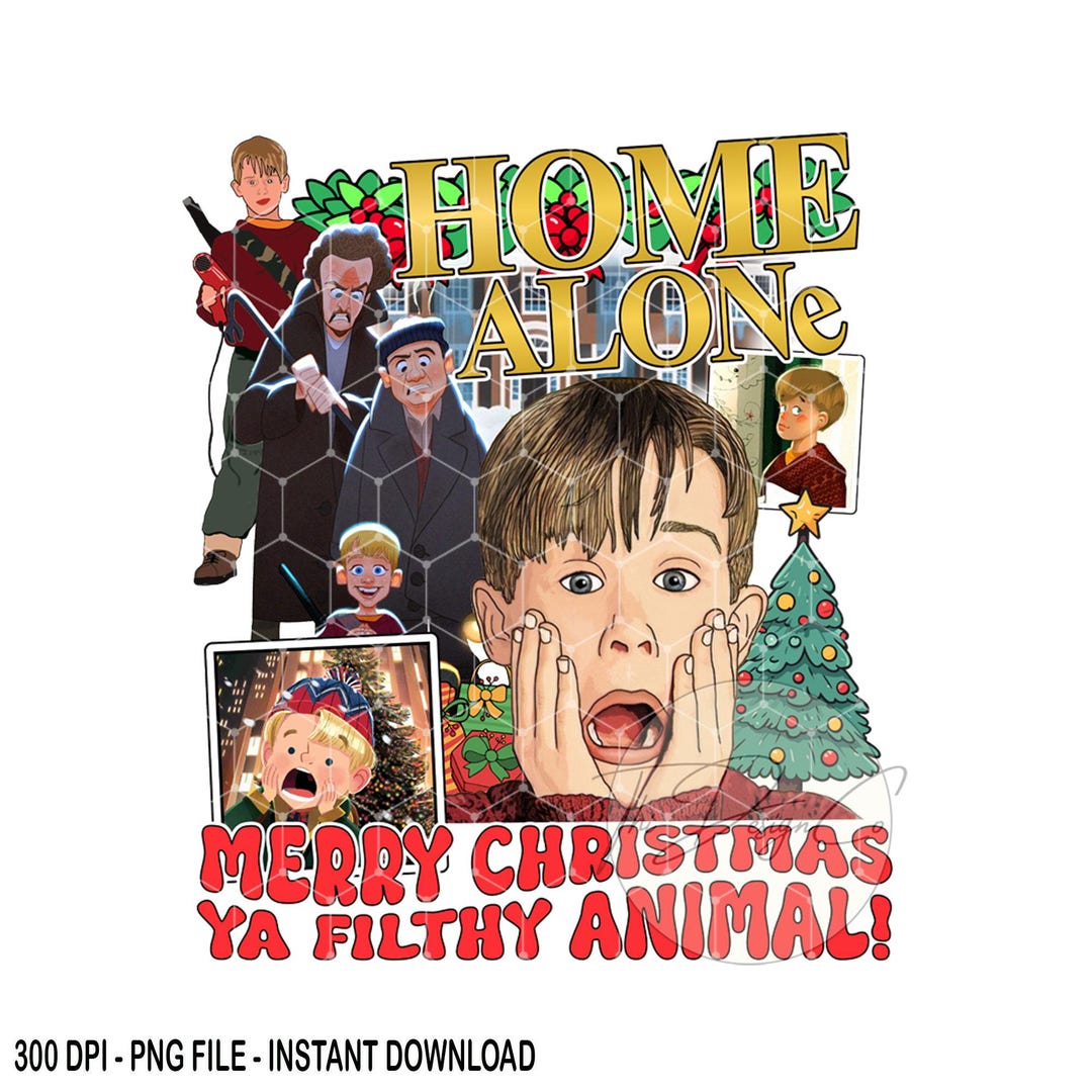 Home Alone Merry Christmas Ya Filthy Animal Png,home Alone Christmas ...