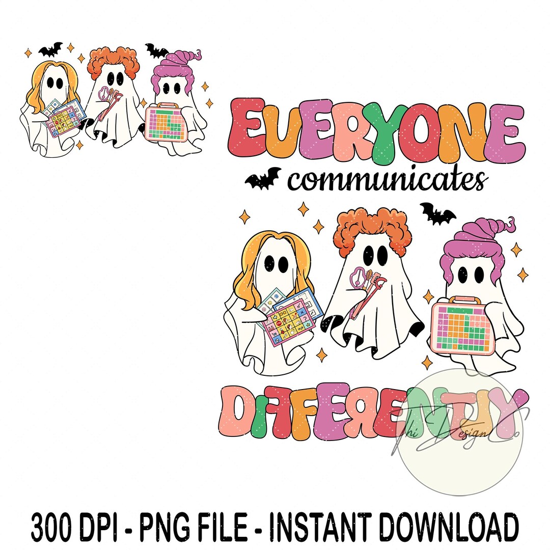 Everyone Communicates Differently Png, Hocu Pocu Slp Halloween Png ...