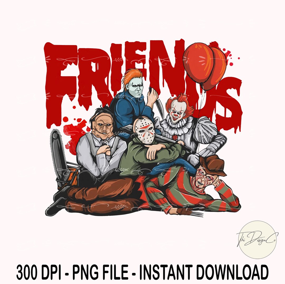 Friends Horror Characters Png, Halloween Horror Characters Png, Happy ...