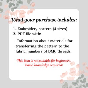 Floral Hand Embroidery Pattern - PDF Template - Etsy