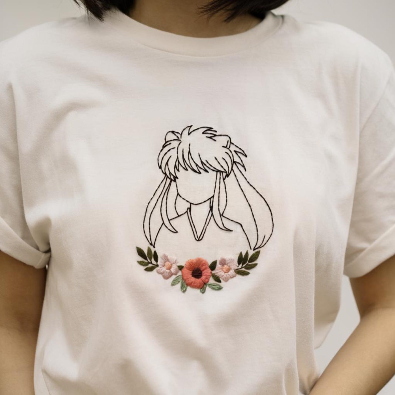 Manga Inspired Embroidery Pattern - Anime Hand Stitching Digital Design ...