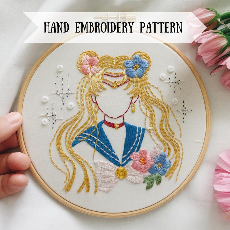 Anime Embroidery - Etsy
