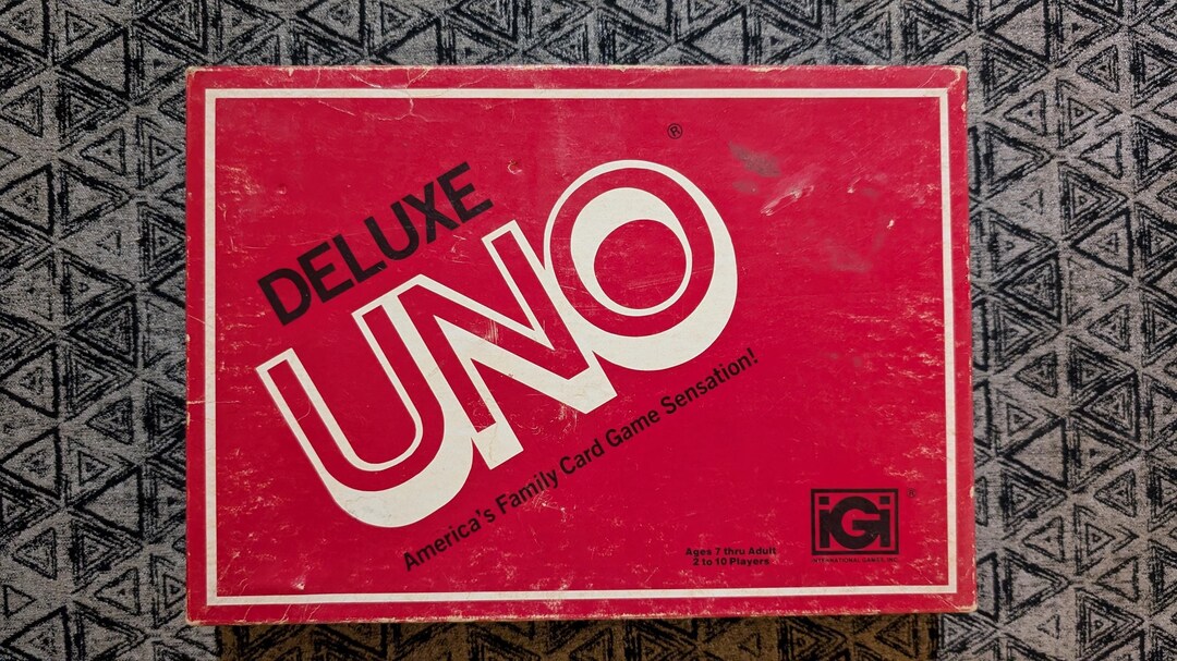 Vintage UNO DELUXE Edition Card Game 1978, Complete - Etsy