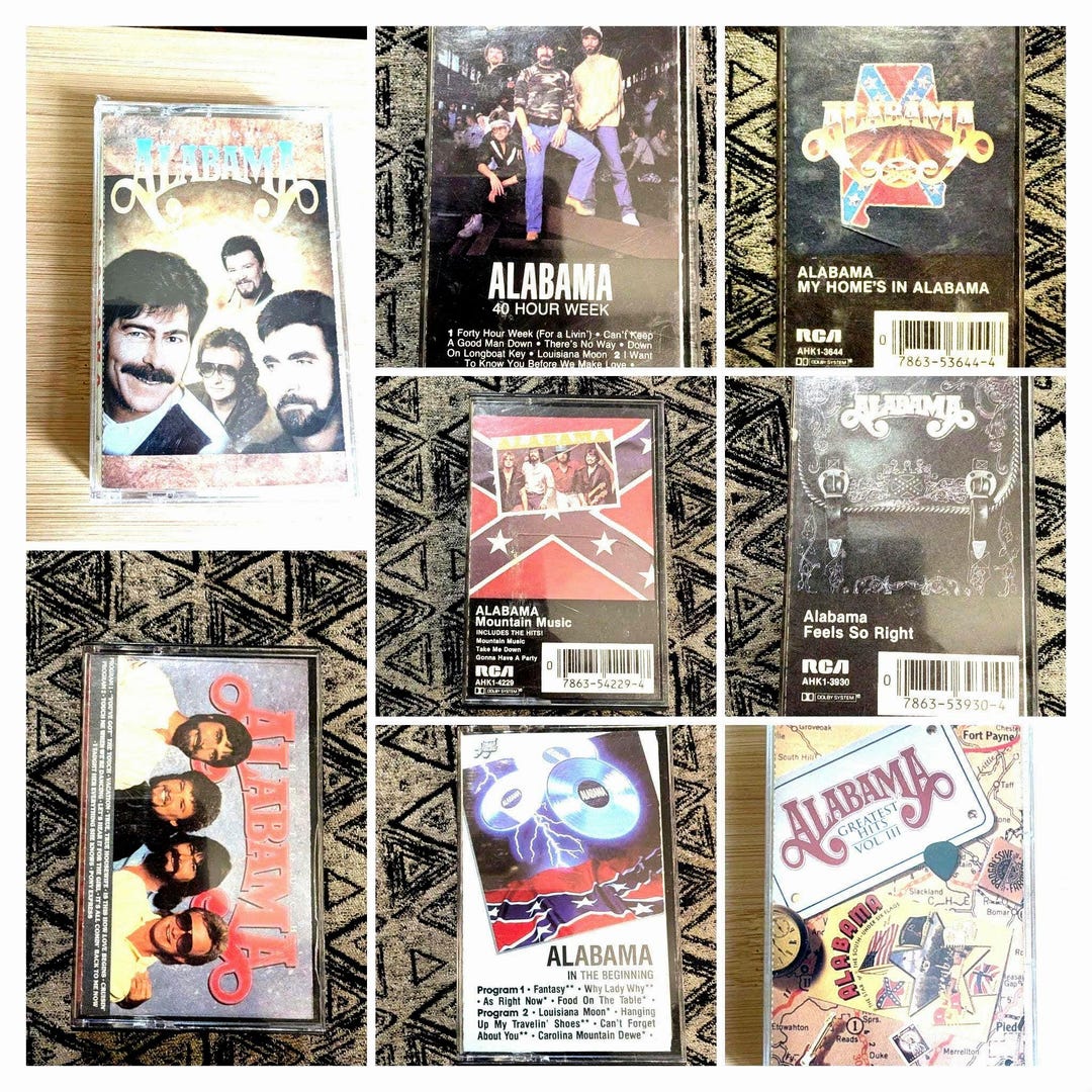 Lot of 8 Alabama Cassette Tapes - 1980's and 1990's - VG to Mint - Etsy