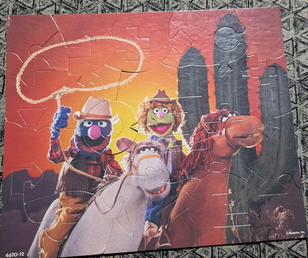 Vintage Milton Bradley Sesame Street 24 Piece Puzzle Featuring Grover ...