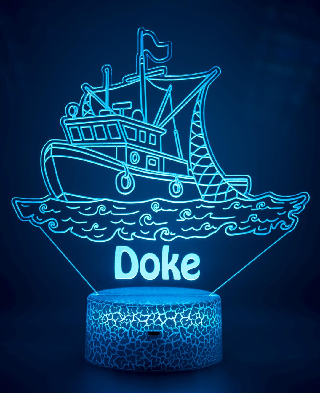 Boat LED Lamp - Etsy