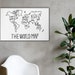 WORLD MAP | Canvas | Classroom Decor | Educational Banner | World Map ...