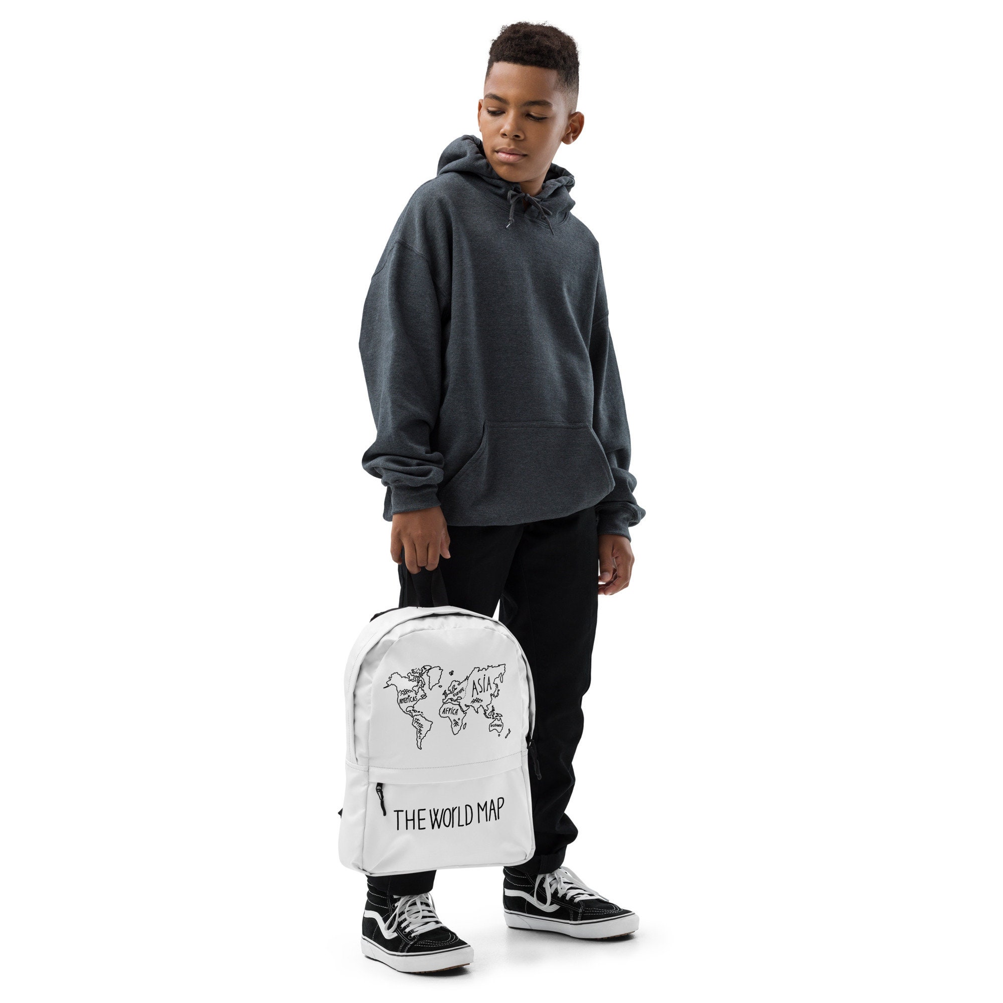 World Map Backpack | Minimalism Backpack | Everyday Backpack for Laptop ...