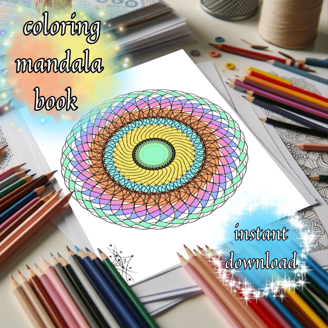 Mandala Coloring Book 5 Unique Designs for You to Color, Express Your ...