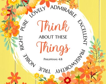 Purple Violet Flowers Farmhouse Inspirational Poster Bible Verse ...