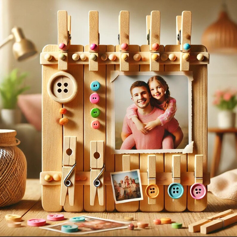 Handmade Photo , Kids Diy,handmade Photo Holder for Kids, Personalized ...