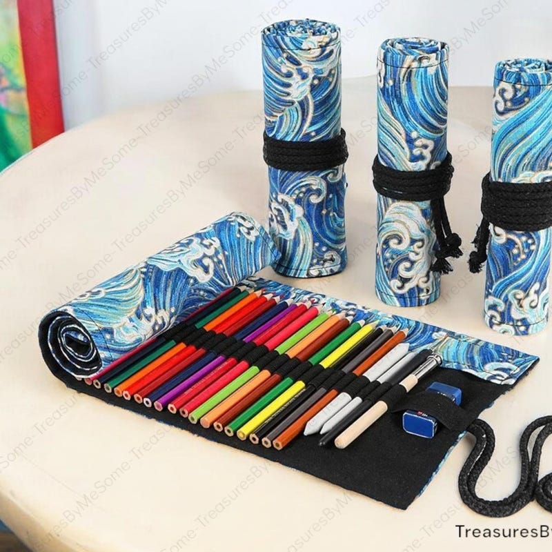 Roll up Pencil Case - Etsy