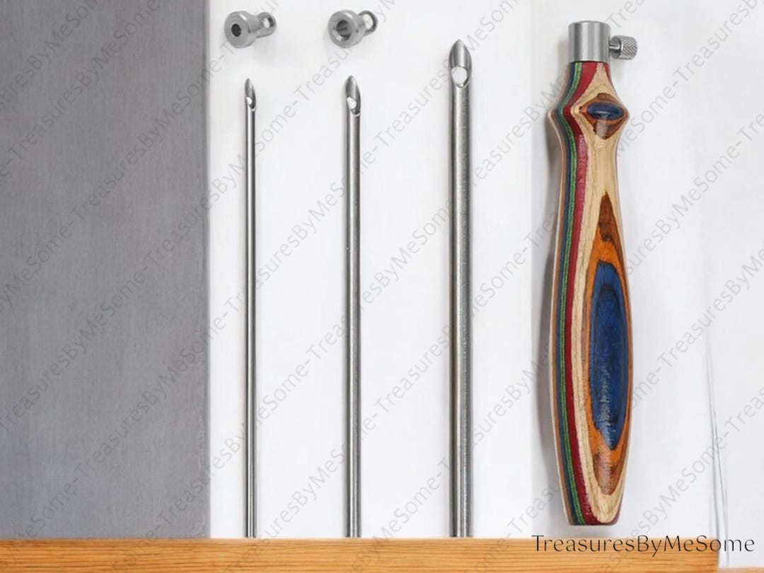 Punch Needle Tool, Adjustable Poking Needle With 3 Needles, Knitting ...