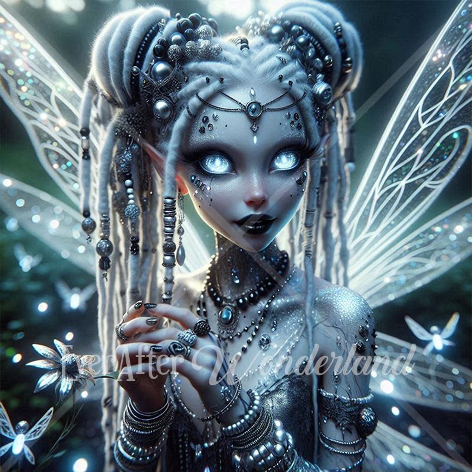 Moonlight Fairy Digital Download, Fantasy Character, D&D, Art Prints ...