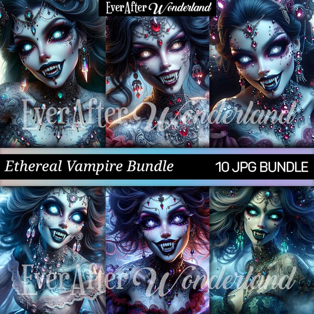 Ethereal Vampire Art | Gothic Digital Image Bundle (digital Download ...