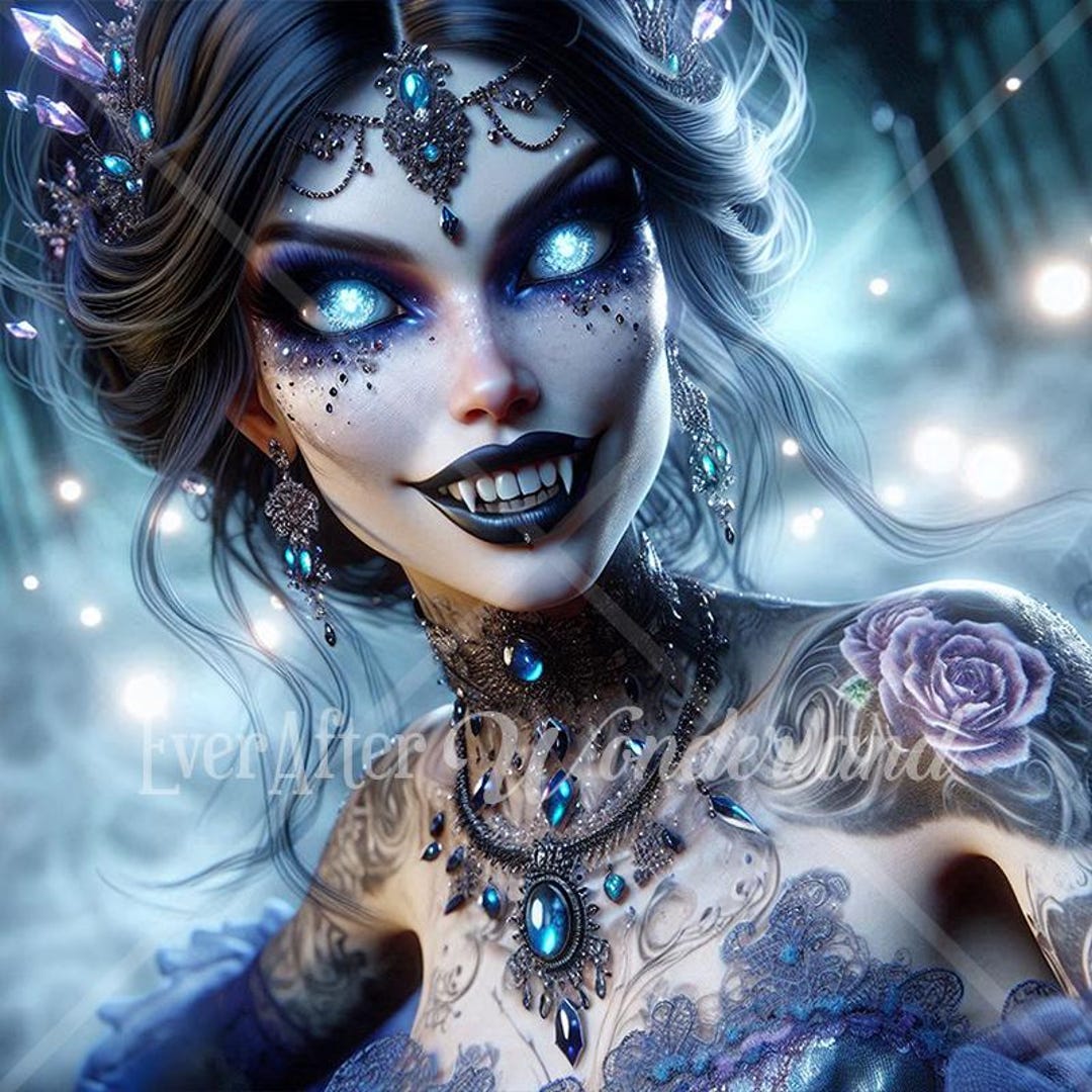 Vampire Digital Artwork, Fantasy Print, Digital Download, Fairytale ...
