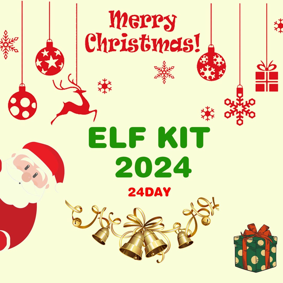 Elf Kit 2024 Christmas Activities 24 Days Antics Props Ideas Magical ...