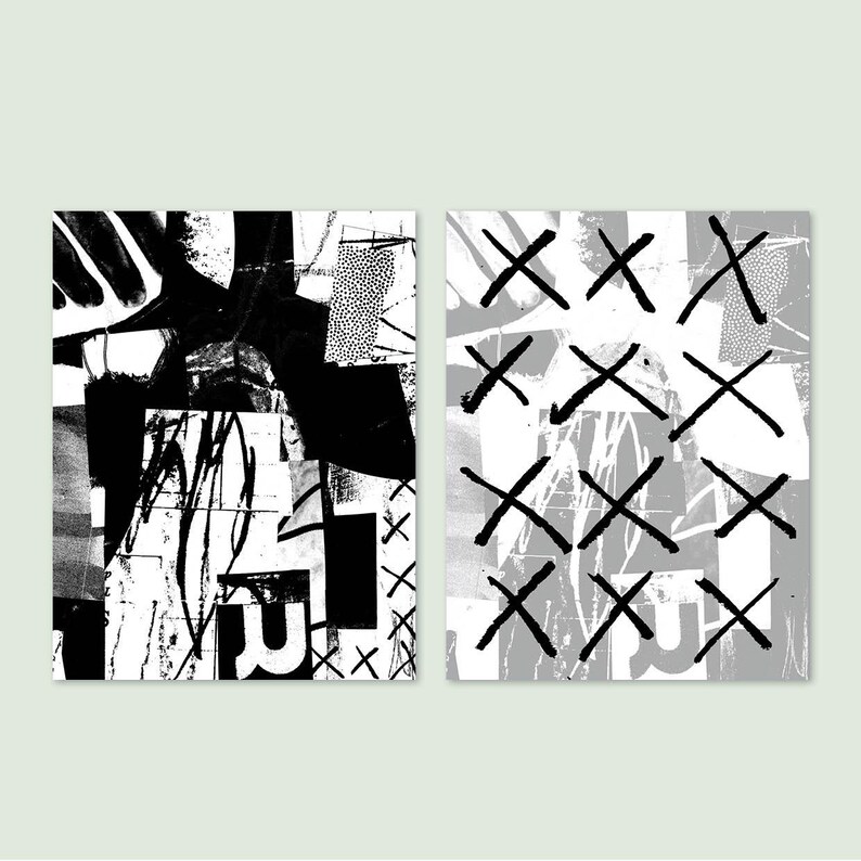 Grunge Paper Collage Kit: Printable Junk Journal Backgrounds (digital ...