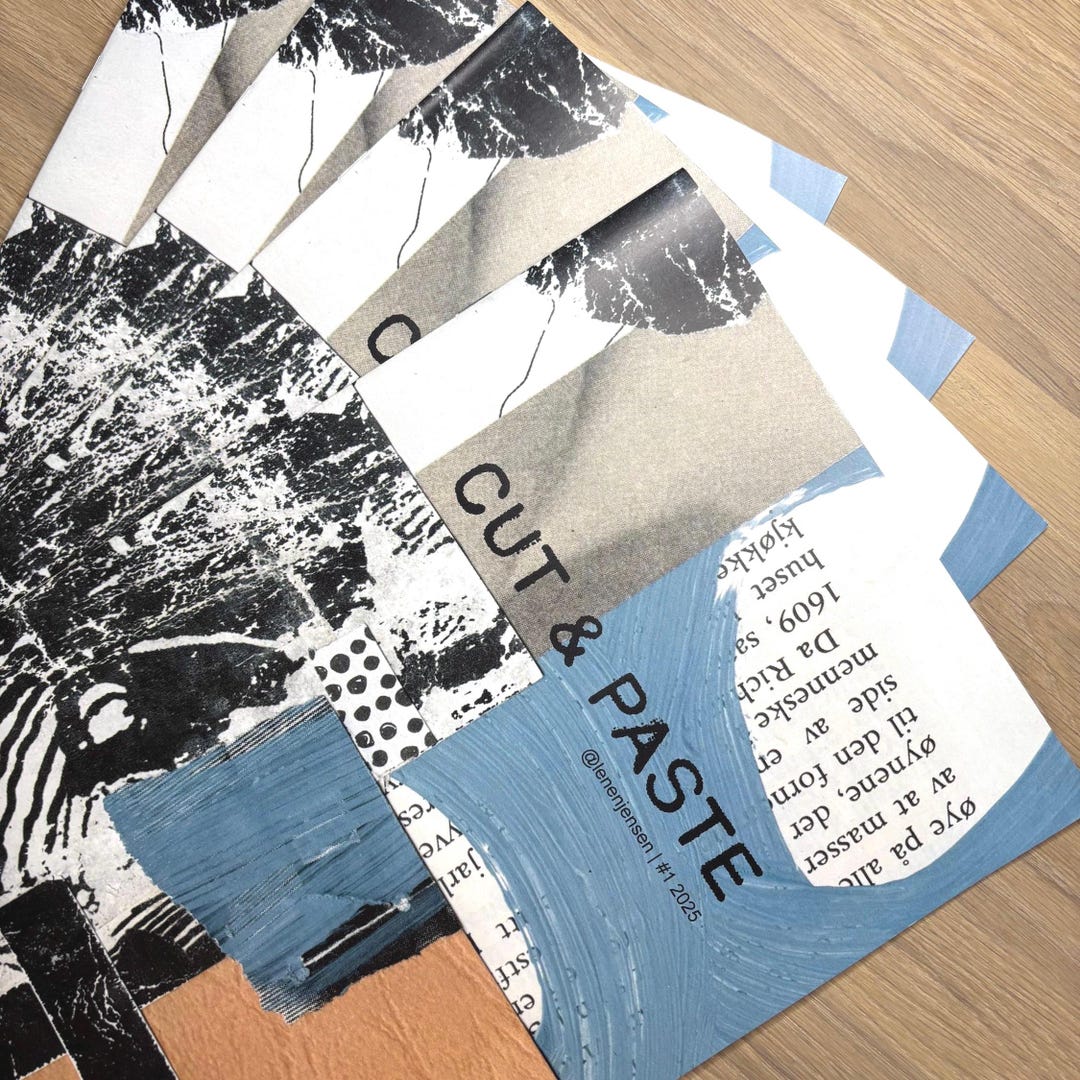 Cut & Paste Collage Magazine: Handmade Paper Textures, A4 Size - Etsy