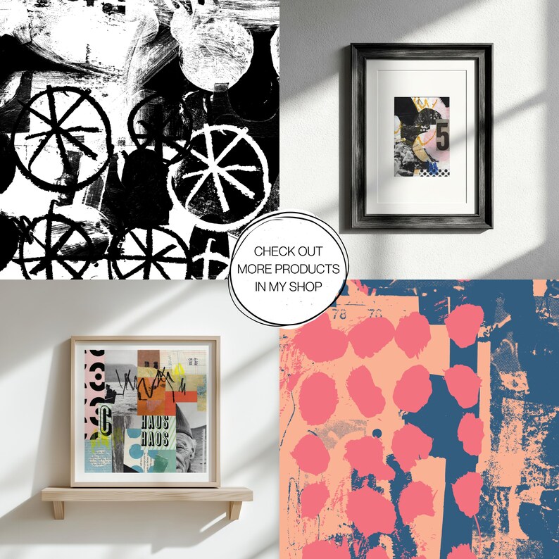 Grungy Paper Scrapbook Paper Craft Kit Paper Printable Collage Paper ...