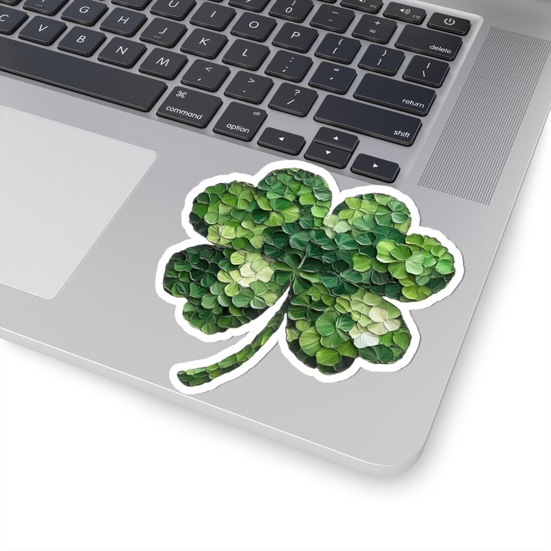 Four Leaf Clover Sticker | Lucky Shamrock Vinyl Decal | St. Patrick’s ...